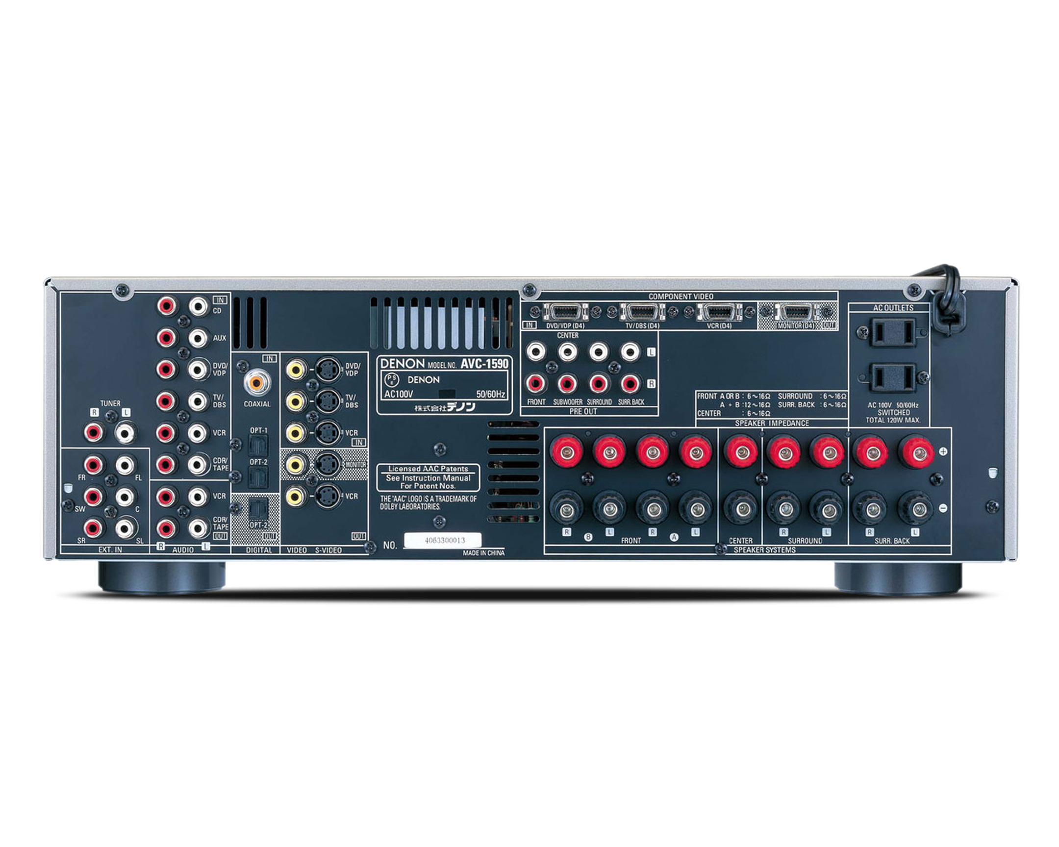 AVC-1590 - AVアンプ | Denon - 日本