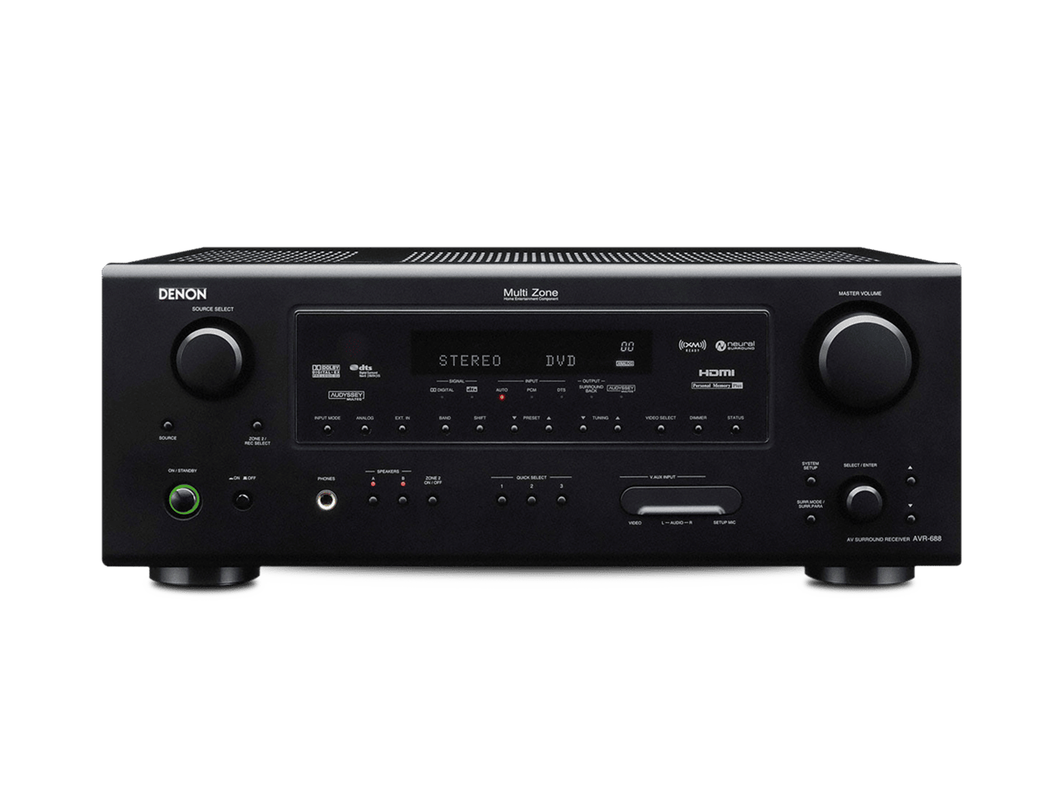 AVR-688 - 7.1 75W per channel AV Reciever decoding dolby digital ...