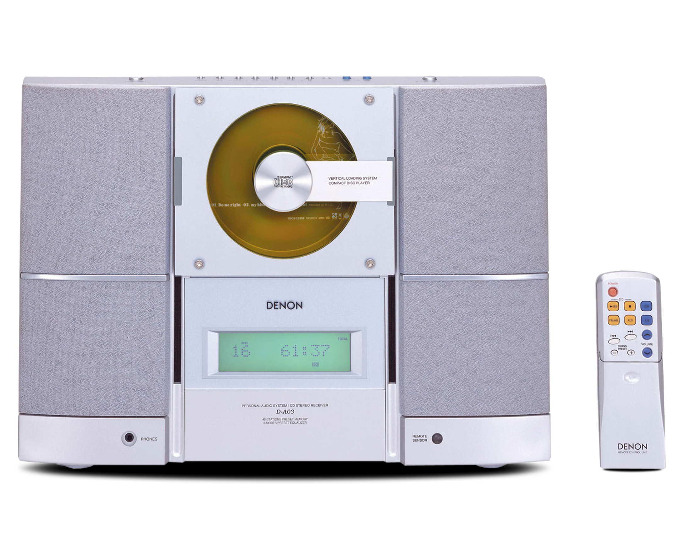 D-A03 - One-piece vertical-style micro system | Denon - United States