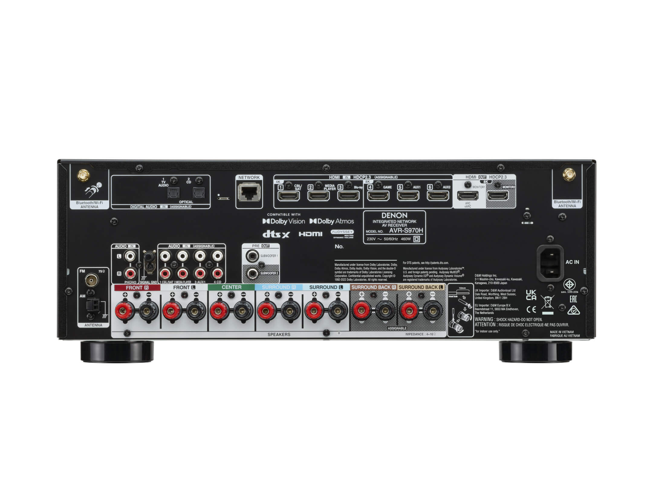 AVR-S970H - 7.2 Ch. 90W 8K AV Receiver with HEOS® Built-in | Denon - Global